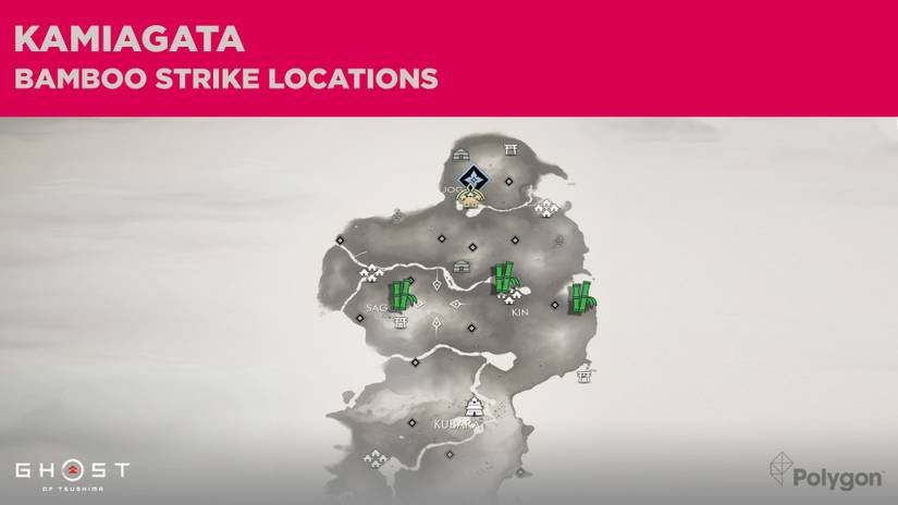 Ghost of Tsushima Bamboo Strike map locations guide