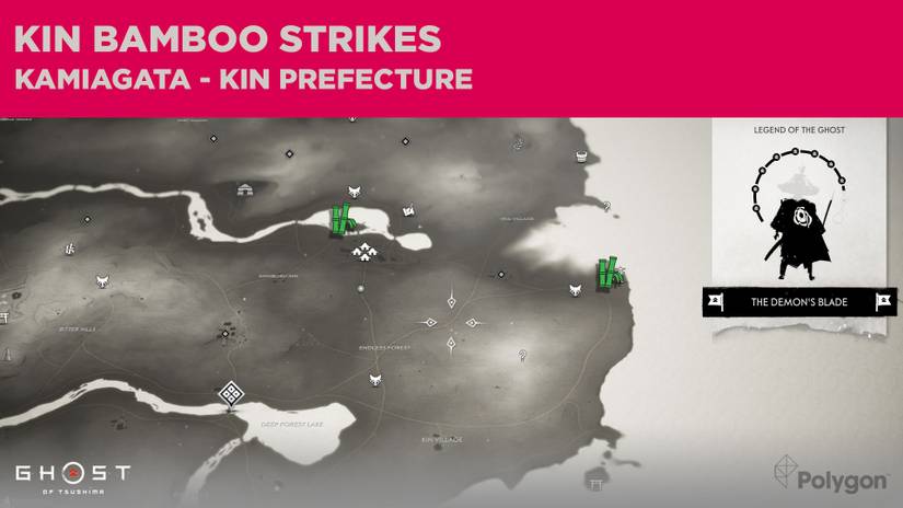 Ghost of Tsushima Bamboo Strike map locations guide