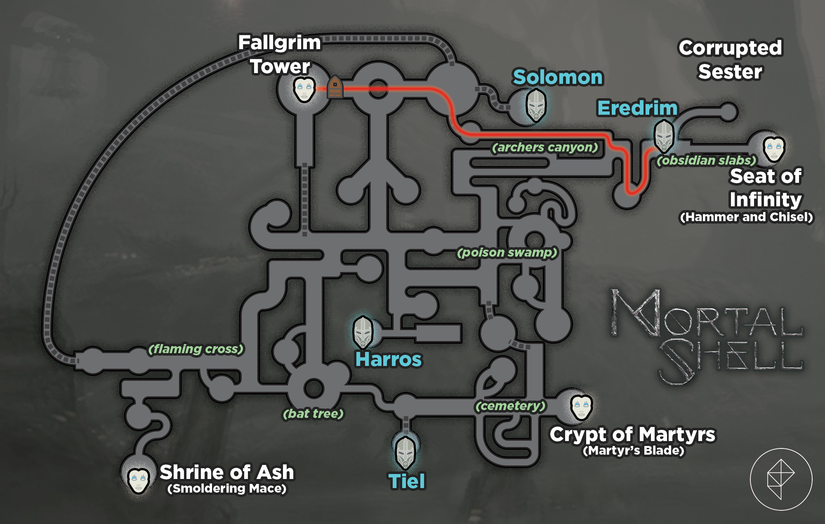 Mortal Shell shells, abilities, and locations