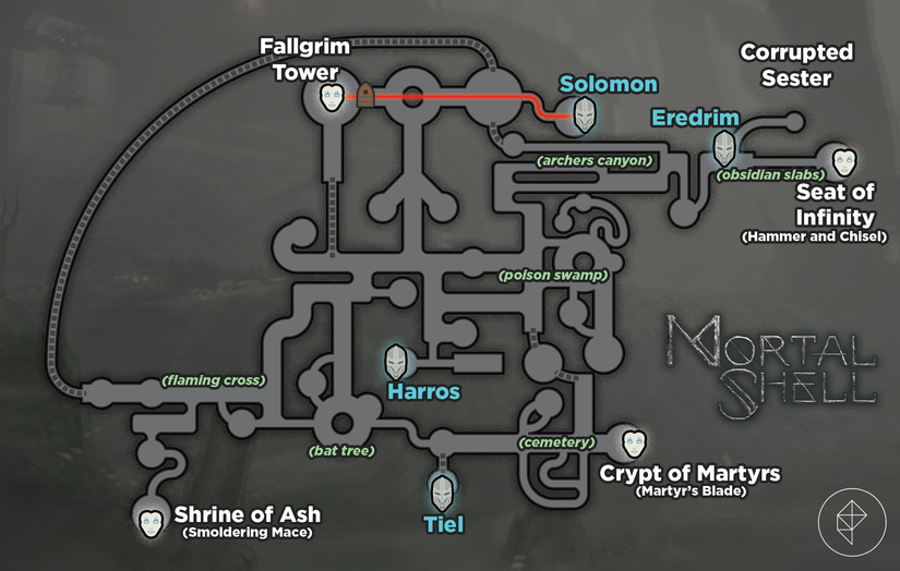 Mortal Shell shells, abilities, and locations