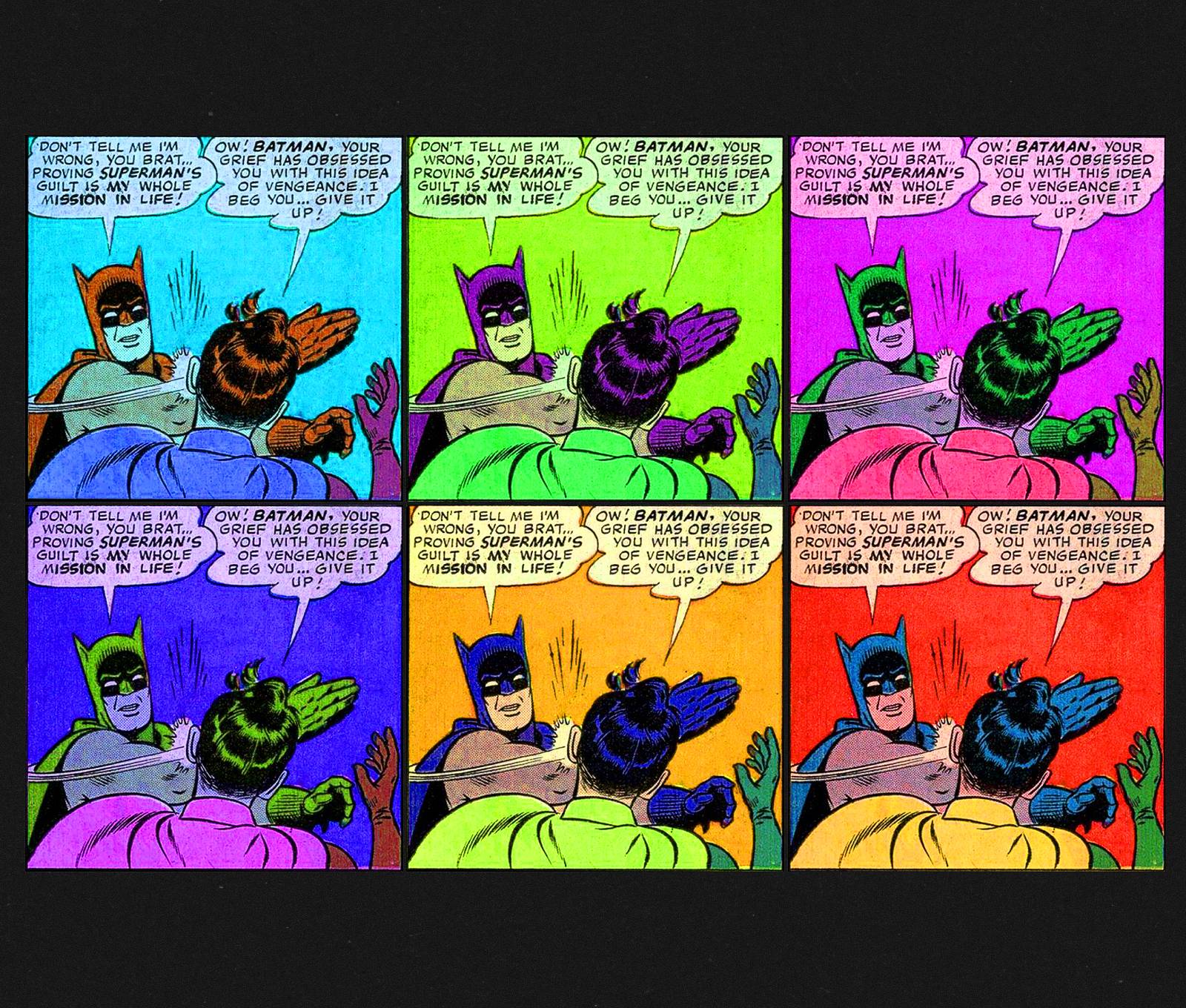 why does batman slap robin