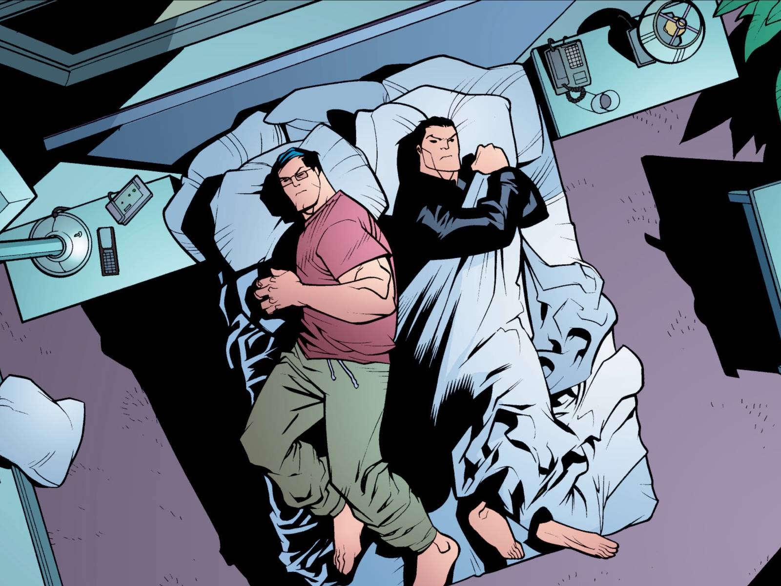 batman superman comic panel