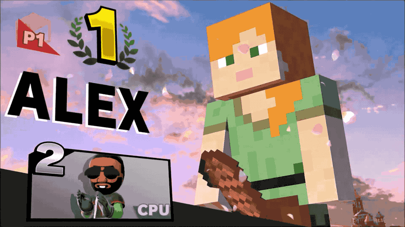 Minecraft Steve’s Smash Bros. win screen looks NSFW, but it’s ... fine