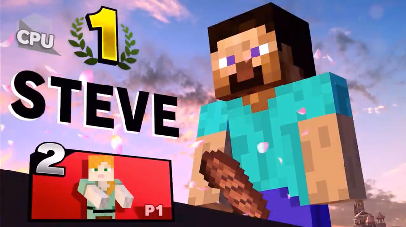 Minecraft Steve’s Smash Bros. win screen looks NSFW, but it’s ... fine