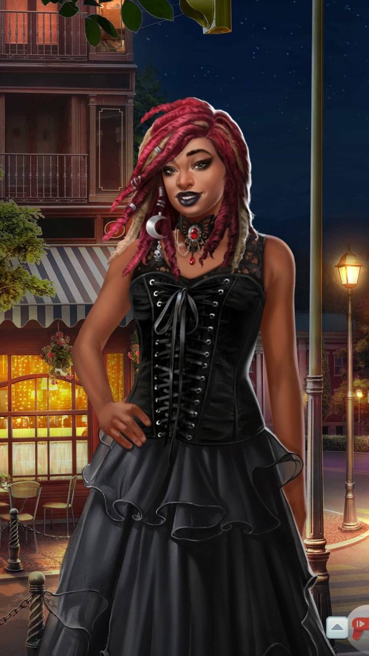 One of my favorite romance visual novel apps has a killer horror series