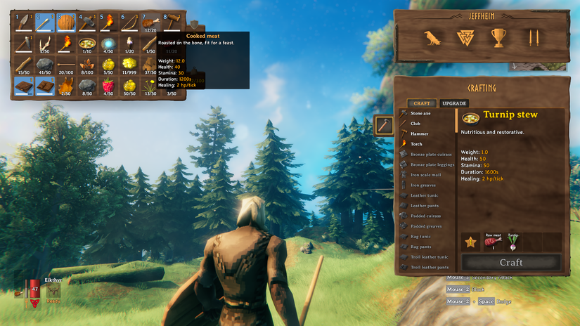 Valheim healing, food, and duration guide