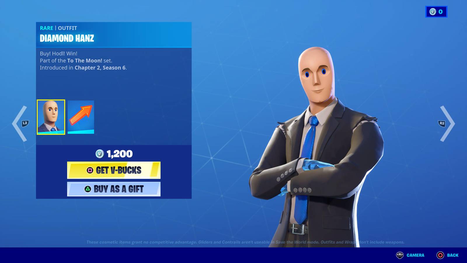 Fortnite’s April Fools’ skin: Stonks meme guy ‘Diamond Hanz’