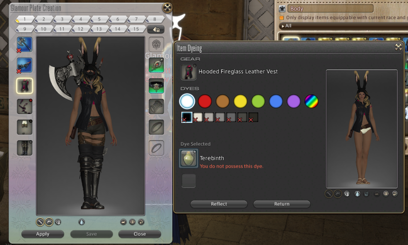 How to dye your gear in FFXIV