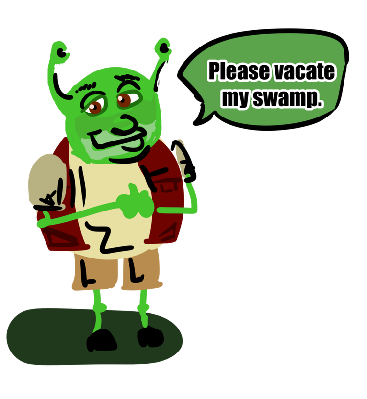 We drew Shrek fan art from memory