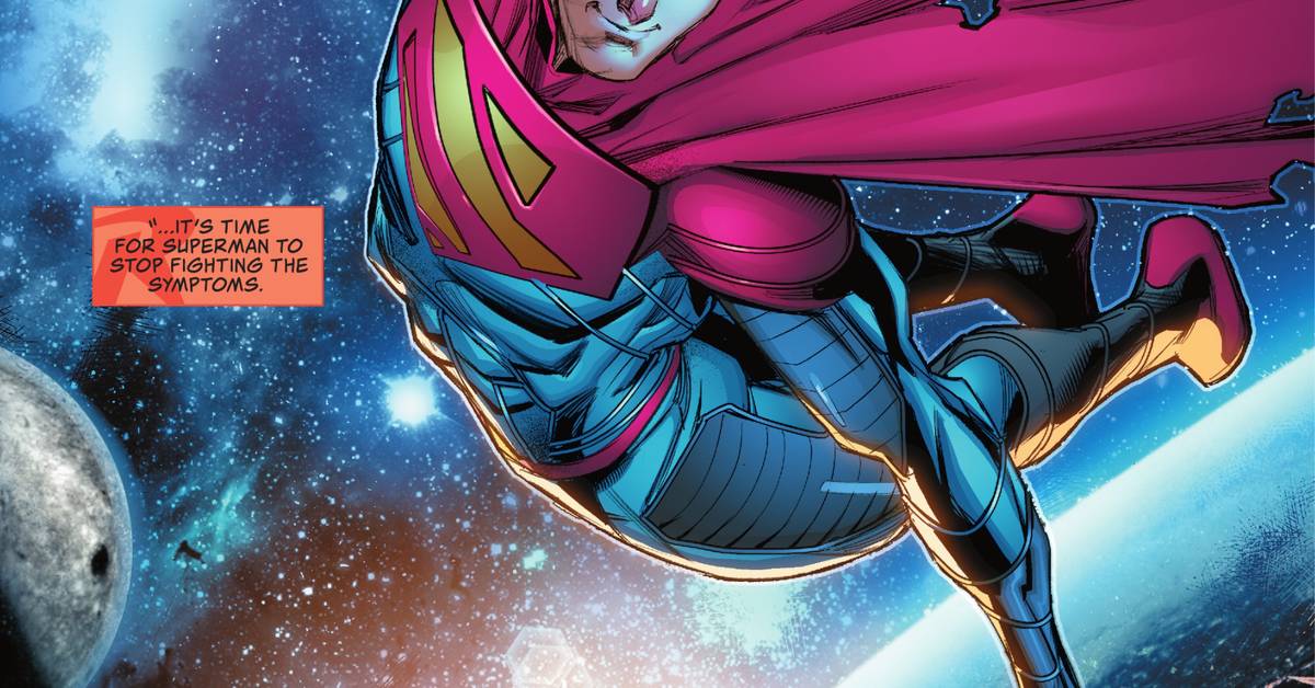 Superman Fighting In Space