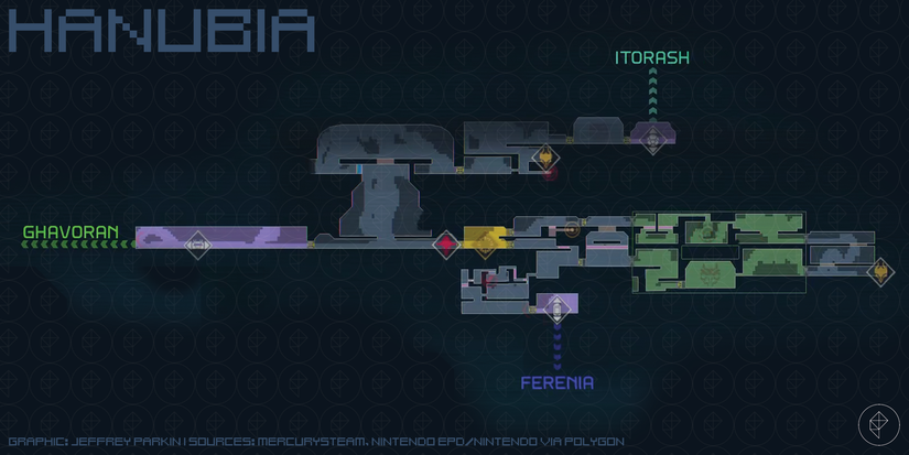 All Metroid Dread maps