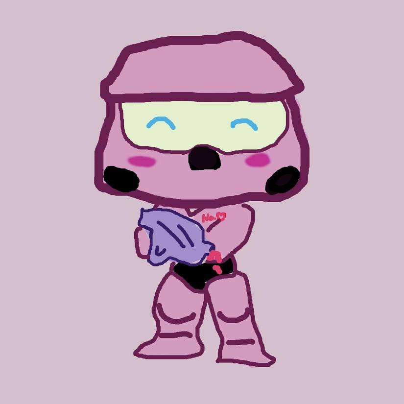 The Polygon staff draws their own custom Master Chiefs