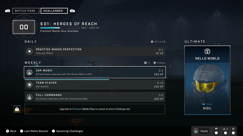 Halo Infinite multiplayer weekly challenges guide