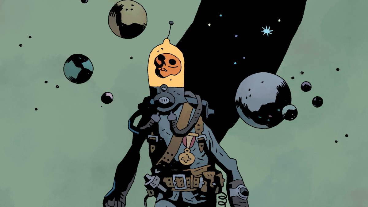mike mignola art skull