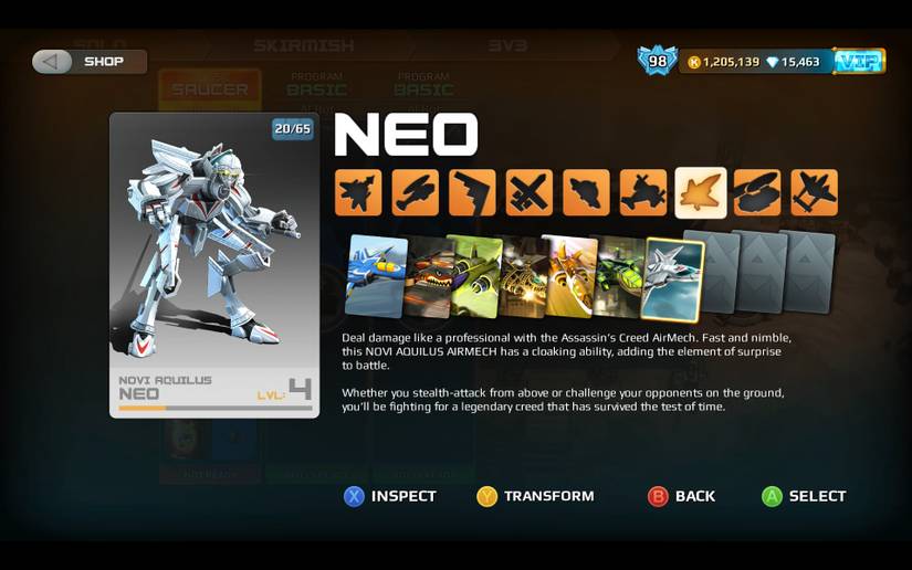 An Assassin's Creed mech has been added to RTS game AirMech Arena