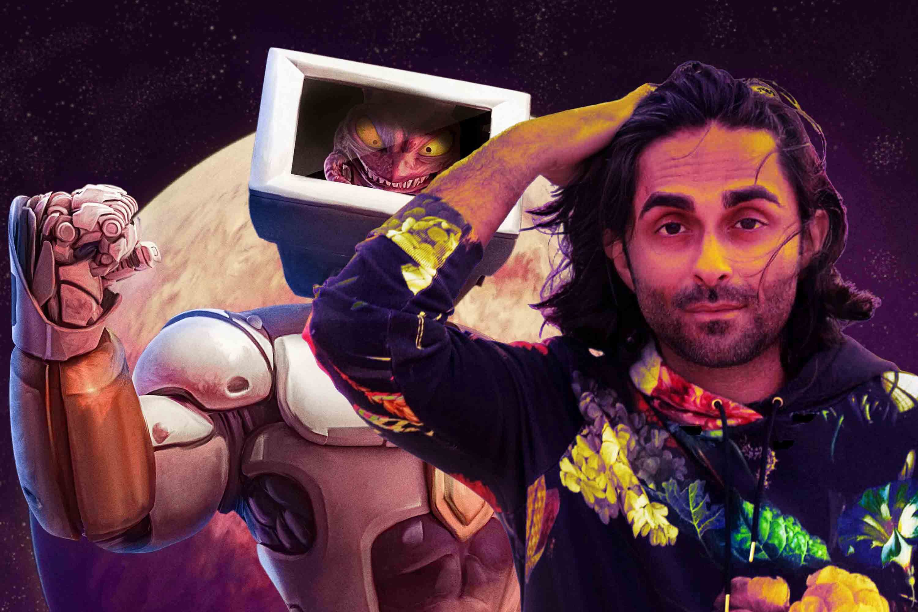 Adi Shankar Looks Stupid Captain Laserhawk's Adi Shankar On
