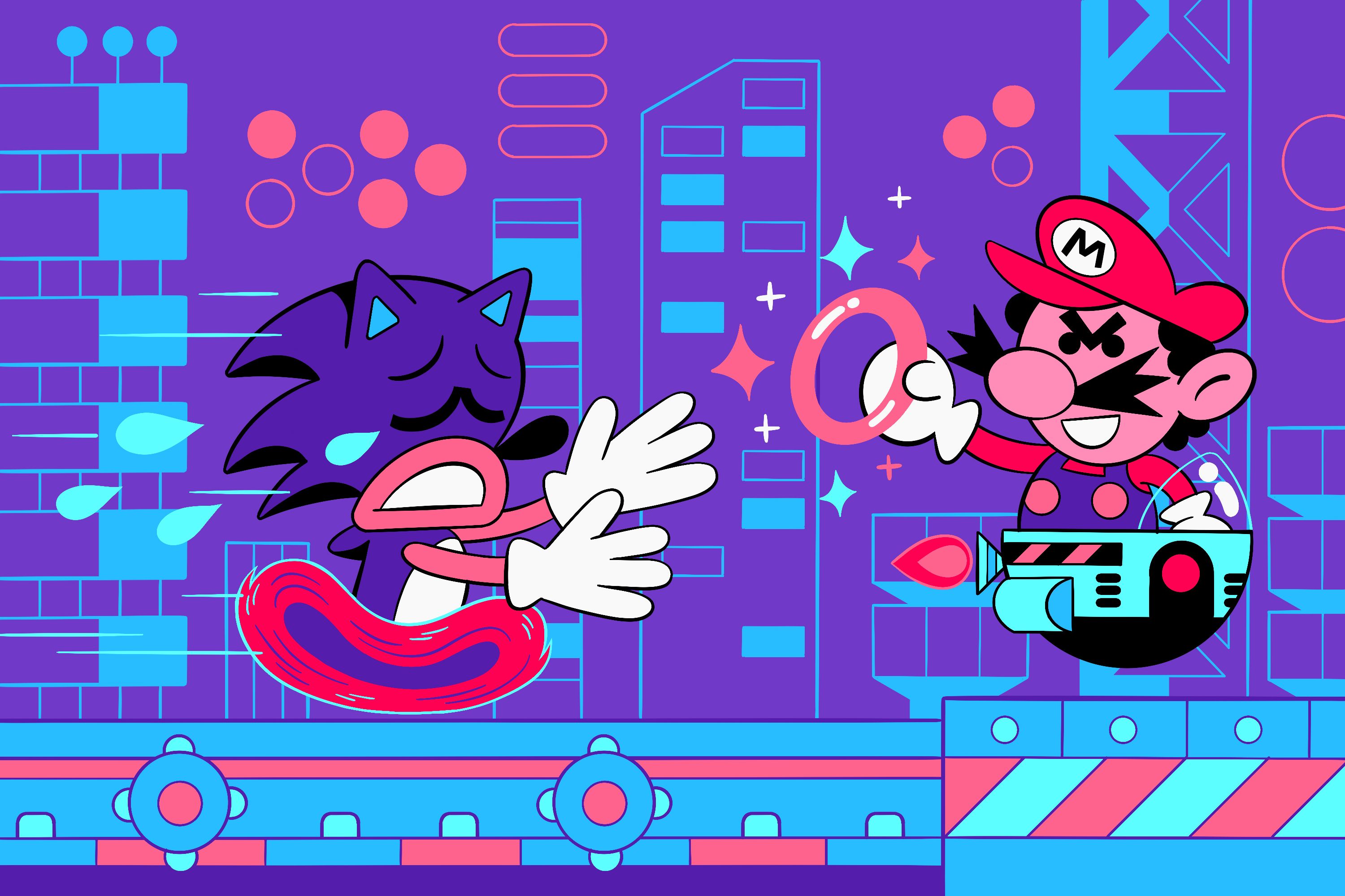 difference between mario and sonic