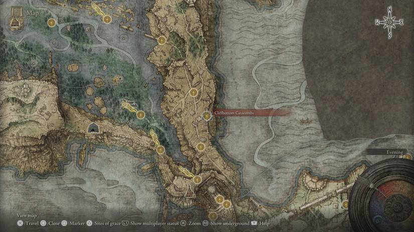 Cliffbottom Catacombs walkthrough | Elden Ring