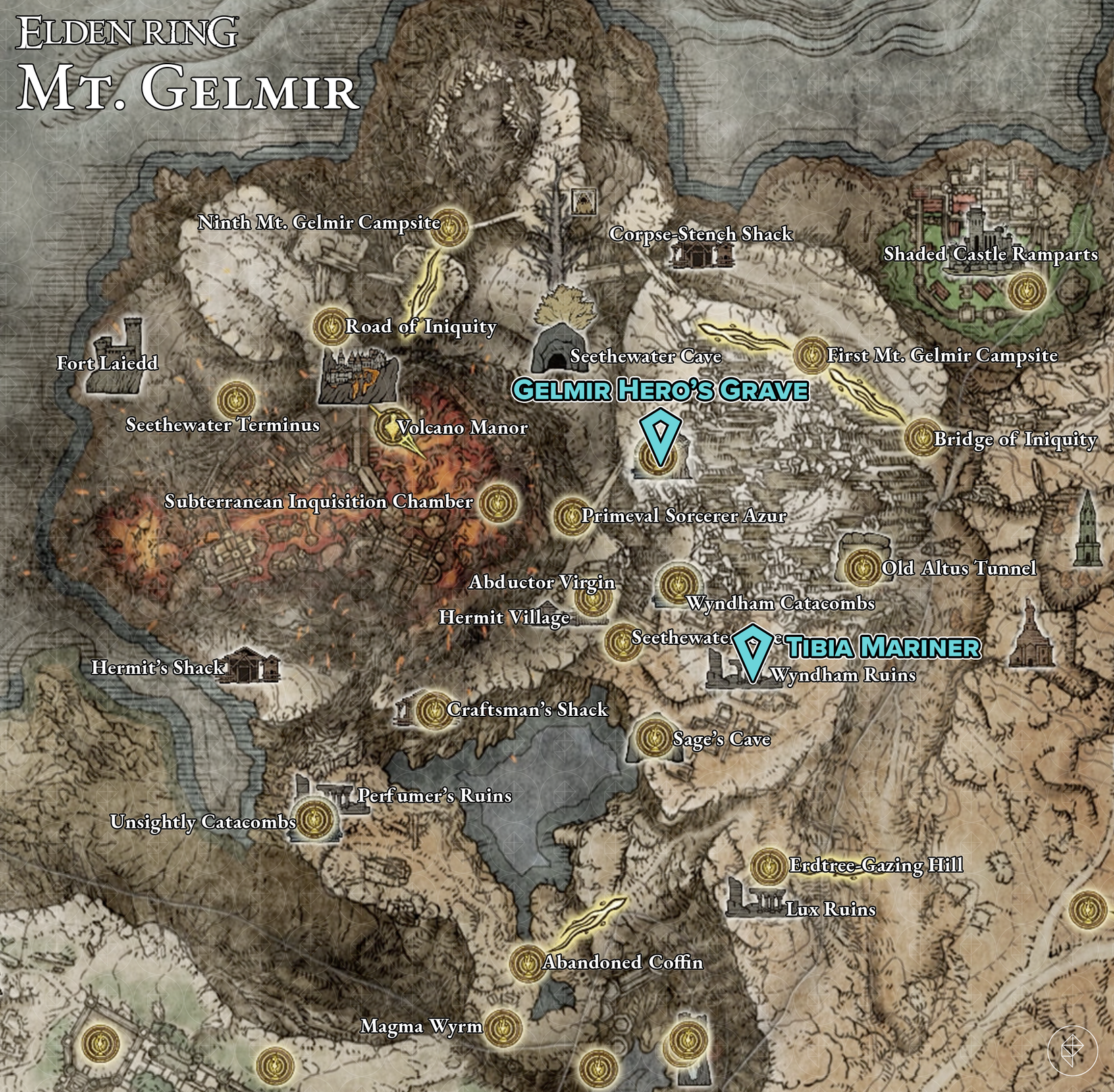 Deathroot location maps in Elden Ring