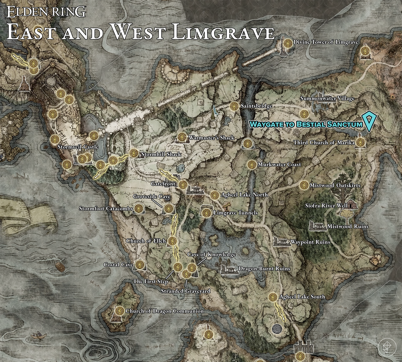 Deathroot location maps in Elden Ring