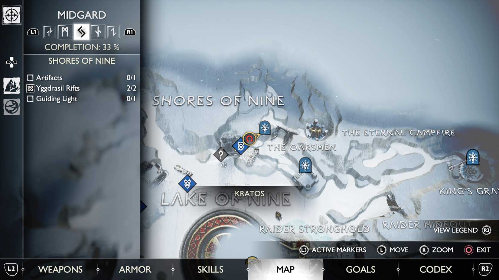 God of War Ragnarok Midgard artifacts, collectibles and Odin’s Ravens