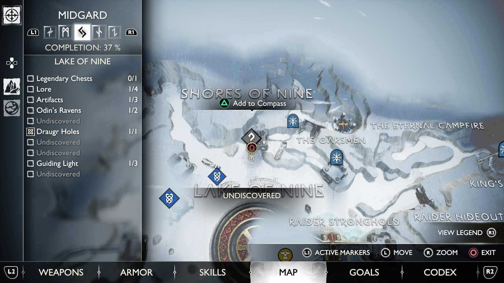 God of War Ragnarok Midgard artifacts, collectibles and Odin’s Ravens