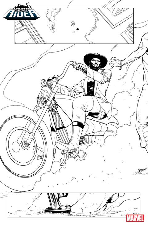 ghost rider motorcycle coloring pages