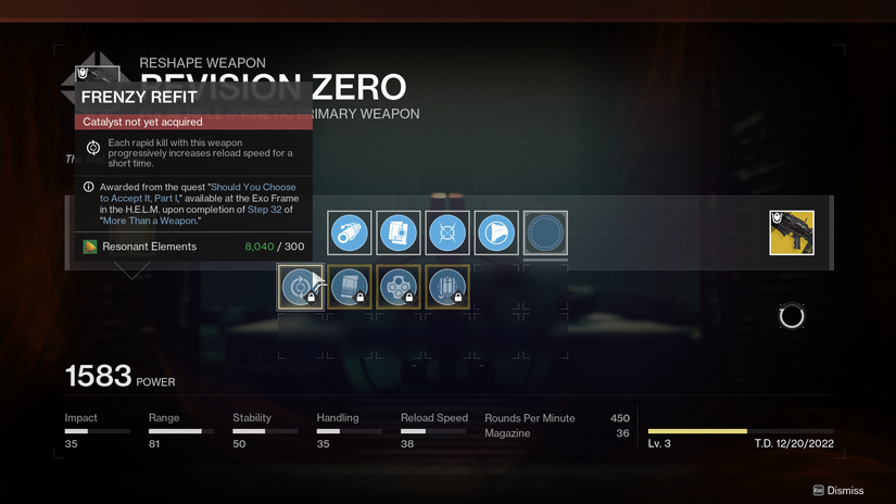 How to get Destiny 2’s killer new exotic, the Revision Zero pulse rifle