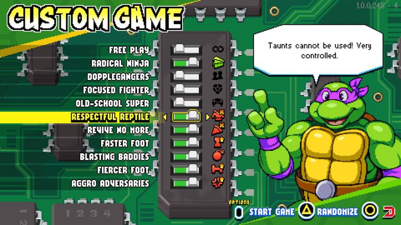 TMNT Shredder’s Revenge update adds new arcade options, retro filters