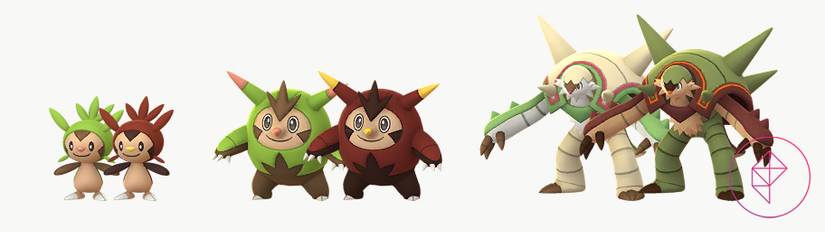 what does chespin evolve into