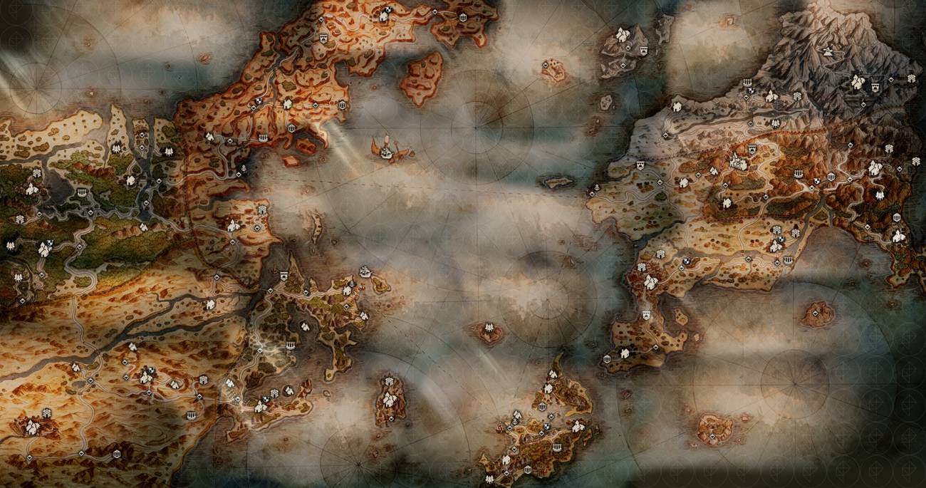 Octopath Traveler 2 complete map