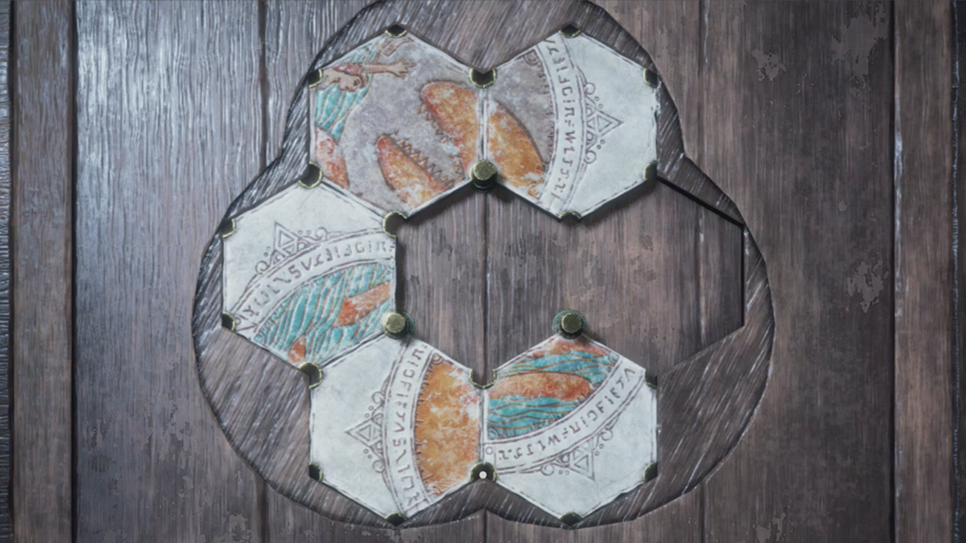 Resident Evil 4 remake hexagon stone pedestal puzzle solution guide