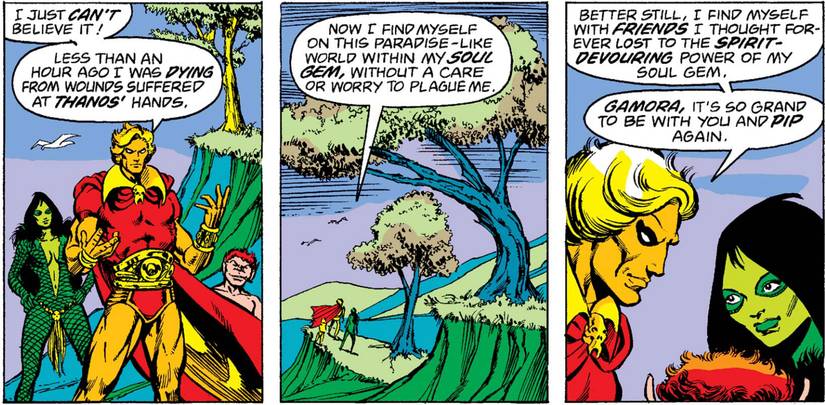 adam warlock e gamora