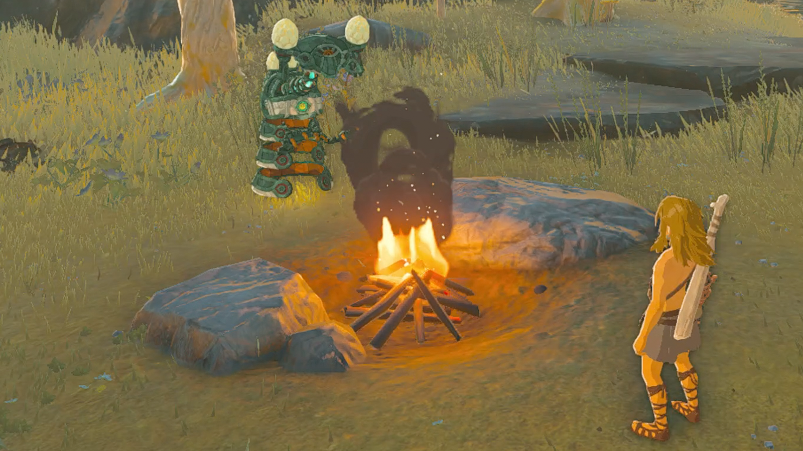 How to make a fire with flint in Zelda: Tears of the Kingdom
