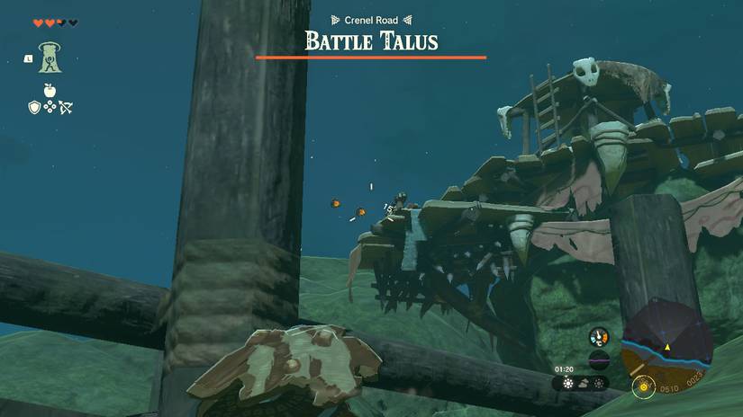 Battle Talus boss strategy in Zelda: Tears of the Kingdom