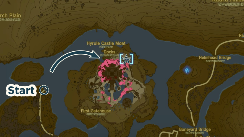 Hylian Shield location in Zelda: Tears of the Kingdom