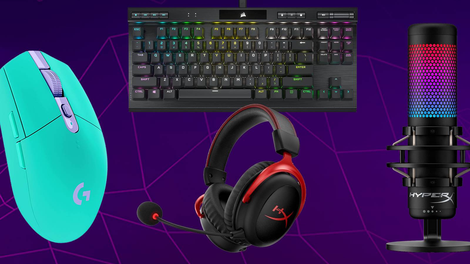 Check out deals on gaming keyboards, mice, headsets, and other accessories.