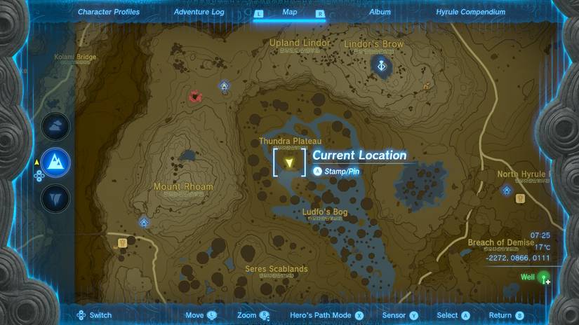 Awakening Armor location in Zelda: Tears of the Kingdom