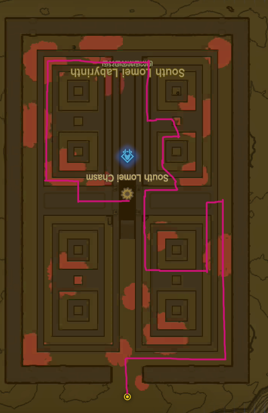 South Lomei Labyrinth, shrine location and walkthrough in Zelda: TOTK