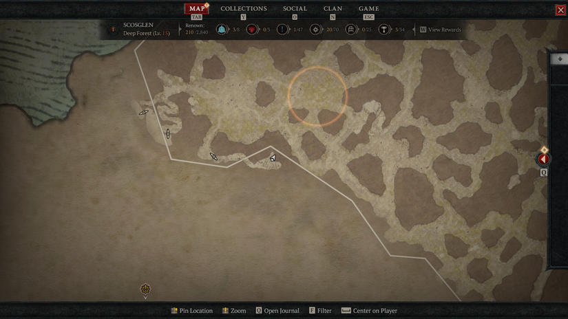 All Scosglen Altar of Lilith locations and map in Diablo 4
