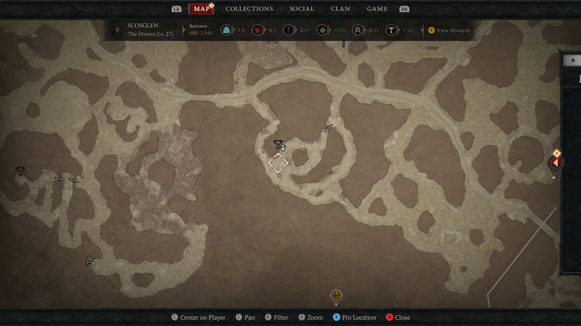 All Scosglen Altar of Lilith locations and map in Diablo 4