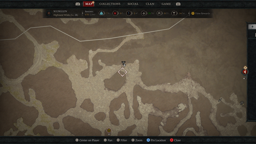 All Scosglen Altar of Lilith locations and map in Diablo 4