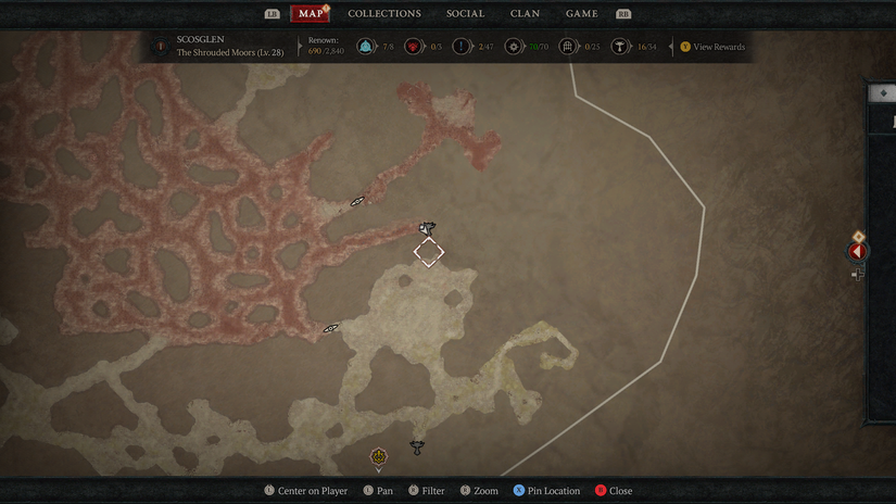 All Scosglen Altar of Lilith locations and map in Diablo 4