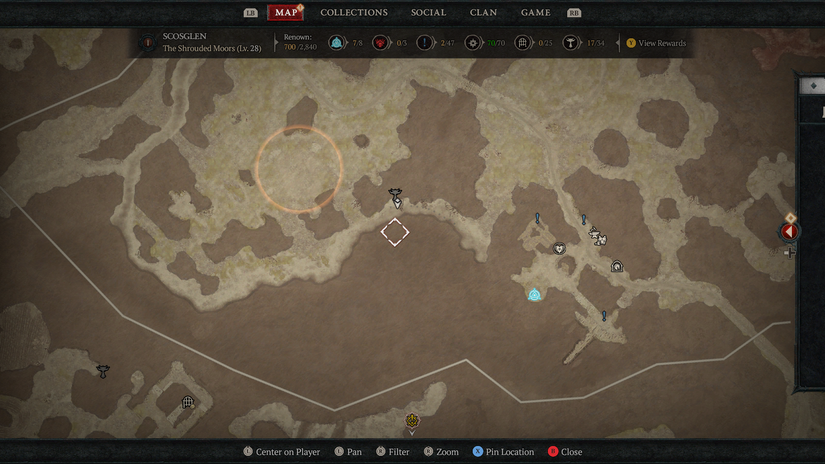 All Scosglen Altar of Lilith locations and map in Diablo 4