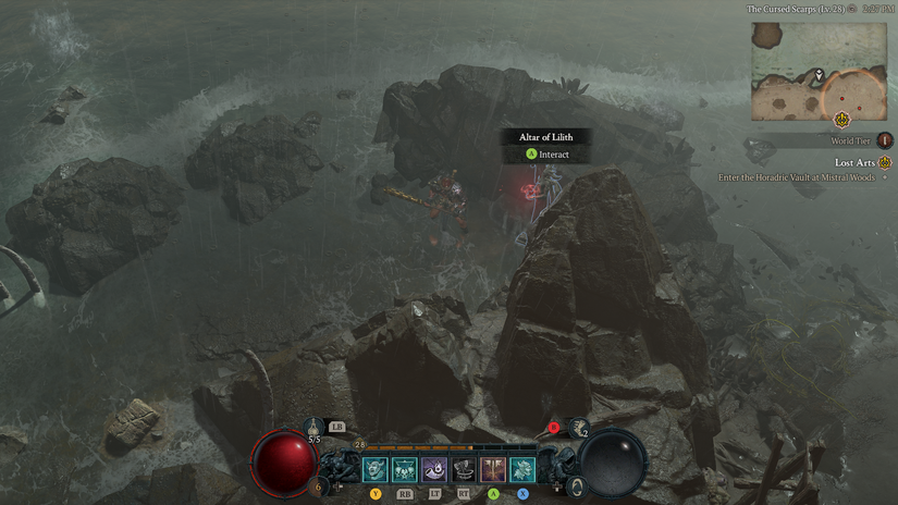 All Scosglen Altar of Lilith locations and map in Diablo 4