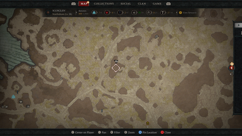 All Scosglen Altar of Lilith locations and map in Diablo 4
