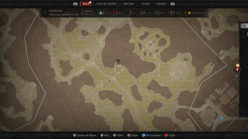 All Scosglen Altar of Lilith locations and map in Diablo 4