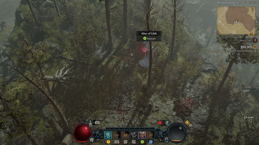 All Scosglen Altar of Lilith locations and map in Diablo 4