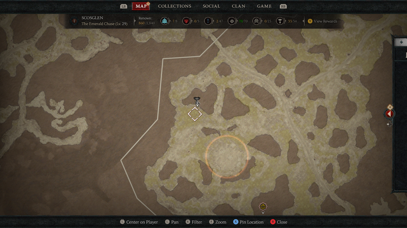 All Scosglen Altar of Lilith locations and map in Diablo 4