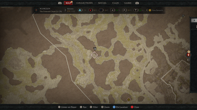 All Scosglen Altar of Lilith locations and map in Diablo 4